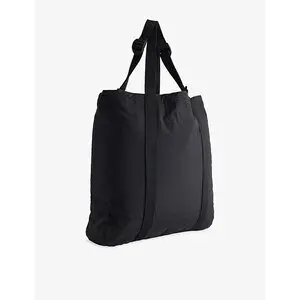 Stone Island Brand-patch Zip-pocket Tote Bag - Black
