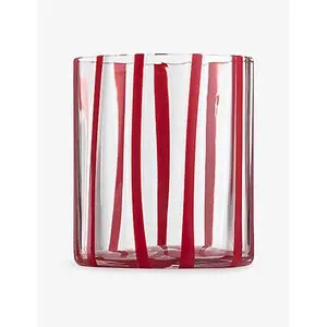 NASONMORETTI Cyrcus Glass Tumblers Set Of Two - Red