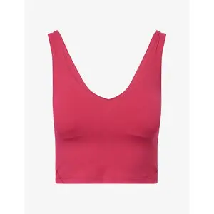 Lululemon Align V-neck Stretch-woven Top - Berry Rumble