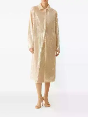 Fabiana Filippi Sequin-embellished Coat - Neutrals