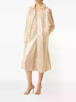 Fabiana Filippi Sequin-embellished Coat - Neutrals