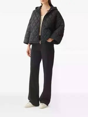 Fabiana Filippi Quilted Hooded Jacket - Black