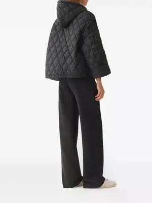 Fabiana Filippi Quilted Hooded Jacket - Black