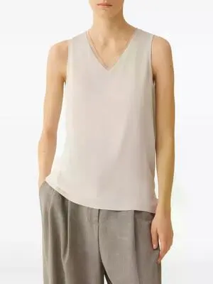Fabiana Filippi Sleeveless V-neck Top