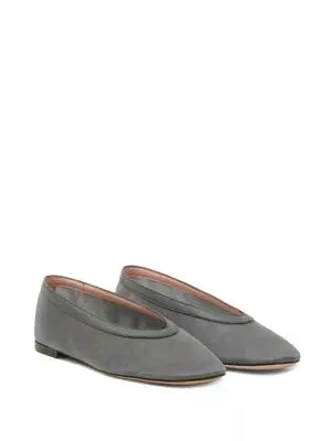 Fabiana Filippi Cabochon Ballet Flats - Grey