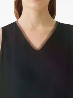 Fabiana Filippi Sleeveless V-neck Top