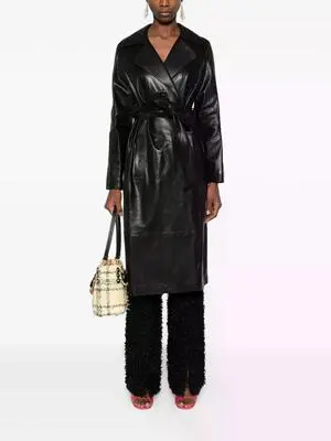 ARMA Belted Lamb Leather Coat