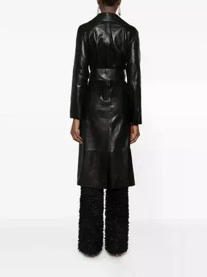 ARMA Belted Lamb Leather Coat