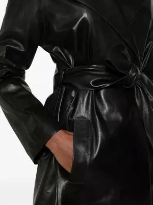 ARMA Belted Lamb Leather Coat
