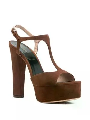 TOM FORD Platform Heeled Sandals - Brown