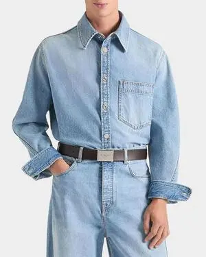 Givenchy Apos;s Stone-washed Denim Shirt - 452-light