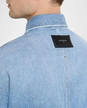 Givenchy Apos;s Stone-washed Denim Shirt - Light Blue