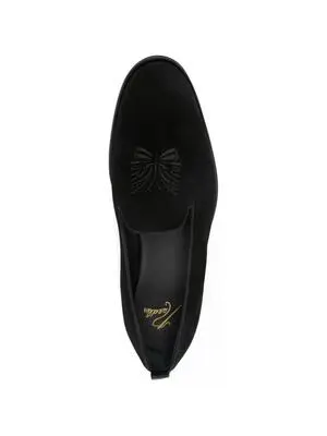 Needles Round-toe Embroidered Loafers