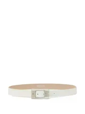Fabiana Filippi Square-buckle Belt - White