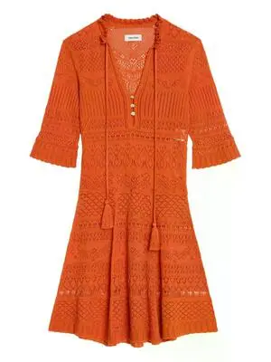 Zadig&Voltaire Tassel Button Mini Dress