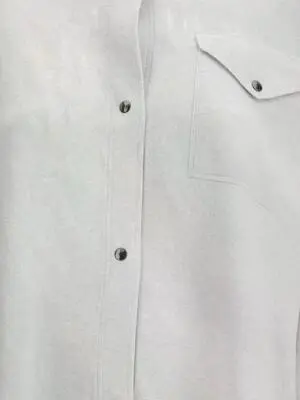 Fabiana Filippi Patch-pocket Button Knit Shirt - Grey