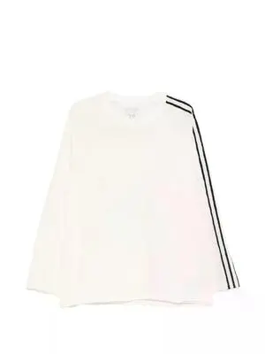Y3 3-stripes Long-sleeved T-shirt - White