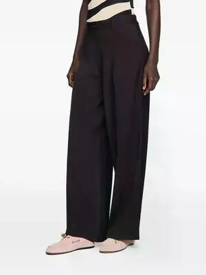 Sandro Wide-leg High-waisted Trousers