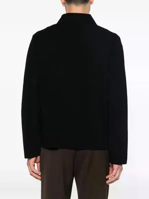 Sandro Zipped Viscose Knit Cardigan