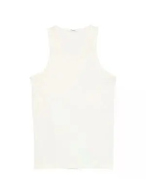 LEMAIRE Cotton Ribbed Tank Top - Neutrals