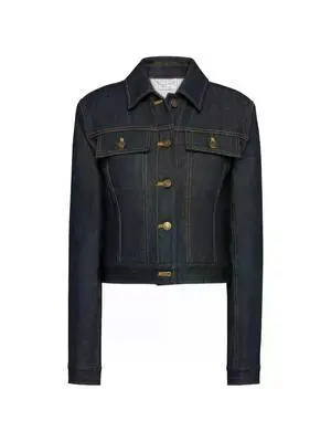 Thom Browne Pointed-collar Denim Jacket - Blue