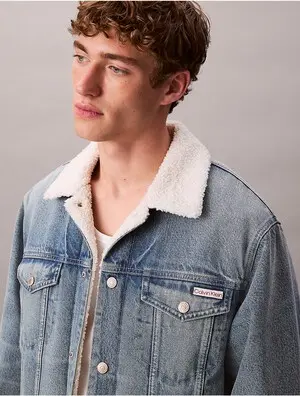 Calvin Klein 90s Sherpa Trucker Jacket