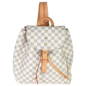 LOUIS VUITTON Damier Azur Canvas Sperone Mm - Beige