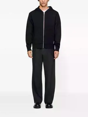 Sandro Long-sleeve Zip-up Hoodie - Black