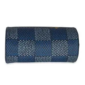 LOUIS VUITTON Damier Heritage Canvas Soft Polochon Pm - Blue
