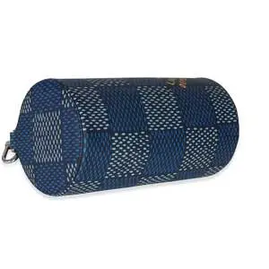 LOUIS VUITTON Damier Heritage Canvas Soft Polochon Pm - Blue