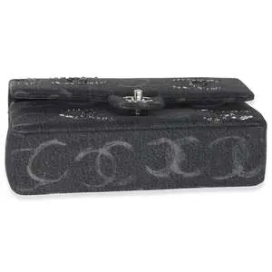 Chanel Denim Sequin Cc Classic Flap Bag
