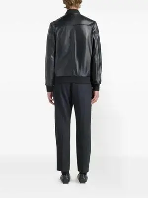 Bally Leather Bomber Jacket