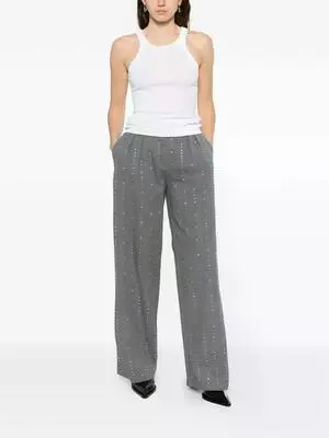 Pinko Penny Embellished Trousers - Grey