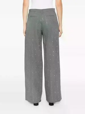 Pinko Penny Embellished Trousers - Grey
