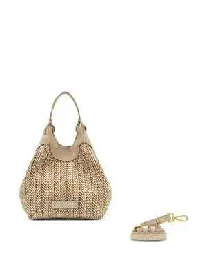 GIANNI CHIARINI Dua Woven Top-handle Tote Bag - Neutrals