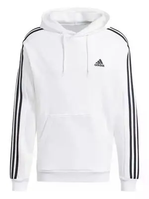 Adidas Stripes-detail Hooded Hoodie - White
