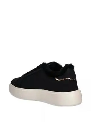 BLAUER. Venus Faux-fur-trim Sneakers - Black