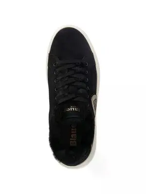 BLAUER. Venus Faux-fur-trim Sneakers - Black