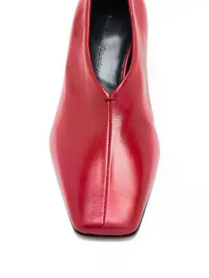Proenza Schouler Square-toe Kitten Heel Pumps - Red