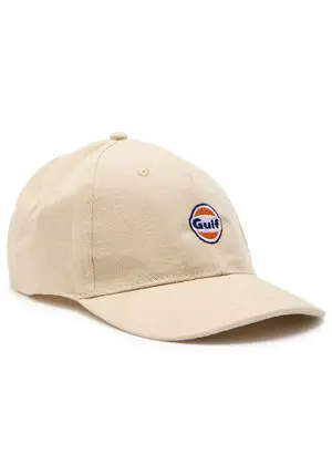 AN-Y1 Gulf Embroidered Canvas Cap - Ecru