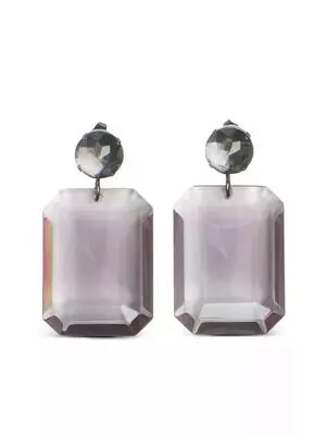 Fabiana Filippi Rectangle Drop Earrings - Purple