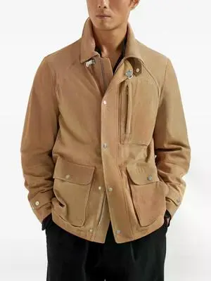 Brunello Cucinelli Suede Jacket - Brown