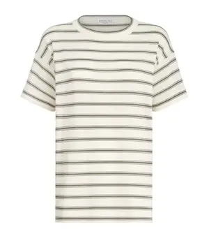 Brunello Cucinelli Striped T-shirts For Women