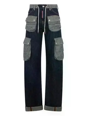 Dsquared2 Dark Wash Jeans With Pouch Detail