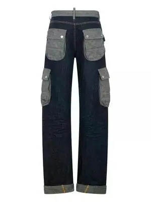 Dsquared2 Dark Wash Jeans With Pouch Detail