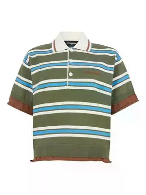 Dsquared2 Striped Knit Polo Shirt