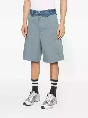 MAISON MARGIELA Denim-panel Cargo Shorts - Blue