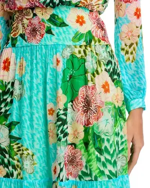 Saloni Isabel Printed Midi Dress