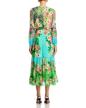Saloni Isabel Printed Midi Dress