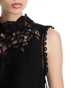Sea Adelina Lace Fringe Top